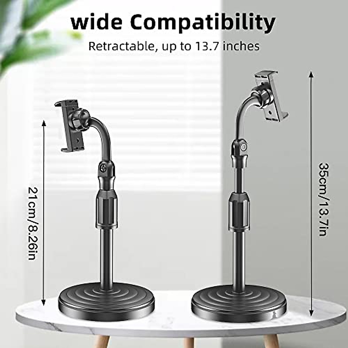 Lawdiey Cell Phone Stands, Multifunctional Mobile Phone Bracket Live Broadcast Bracket Adjustable Height Mobile Phone Telescopic Portable Bracket Live Bracket