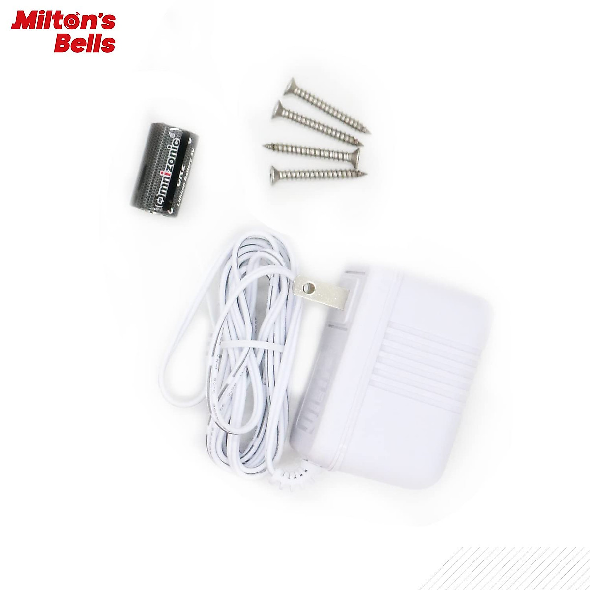 Milton’s Bells Warehouse Door Chime and Siren Kit - Extra Loud doorbell Chime and Siren kit, for Industrial, Manufacturing, Warehouses, Loading Docks and environments with Loud Machinery