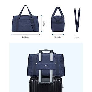 BAGSMART Large Gym Bag with Yoga Mat Buckle, Weekender Overnight Bag for Women, Travel Duffle Bag for Travel Essentials, Carry On Tote Bag Hospital Bag for Labor and Delivery