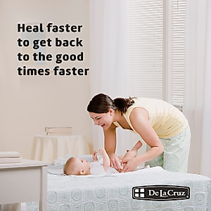 De la Cruz Baby Diaper Rash Cream with Zinc Oxide - Maximum Strength Baby Healing Ointment to Help Soothe, Heal and Prevent Diaper Rash - 3.4 OZ