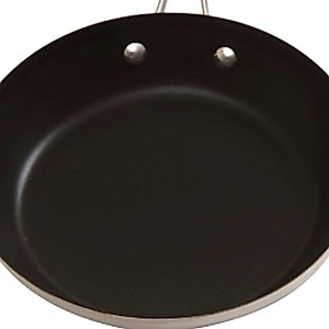 Rachael Ray Brights Hard Anodized Nonstick Frying Pan / Fry Pan / Hard Anodized Skillet - 12.5 Inch, Gray with Orange Handles