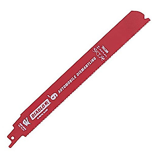 25 Pack 9 inch 14/18 TPI Diablo Steel Demon Bi-Metal Auto Dismantling Reciprocating Saw Blades for 1/16-5/16 Medium Metals