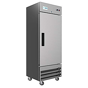 KoolMore 29" Stainless Steel Solid Door Commercial Reach-in Refrigerator Cooler - 19 cu. ft (RIR-1D-SS-19C)