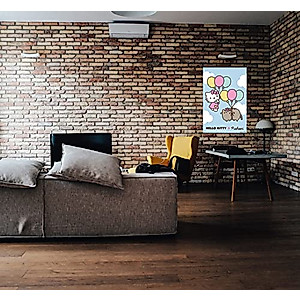 Hello Kitty Pusheen The Cat - Poster (Balloons) (Size: 24" x 36")