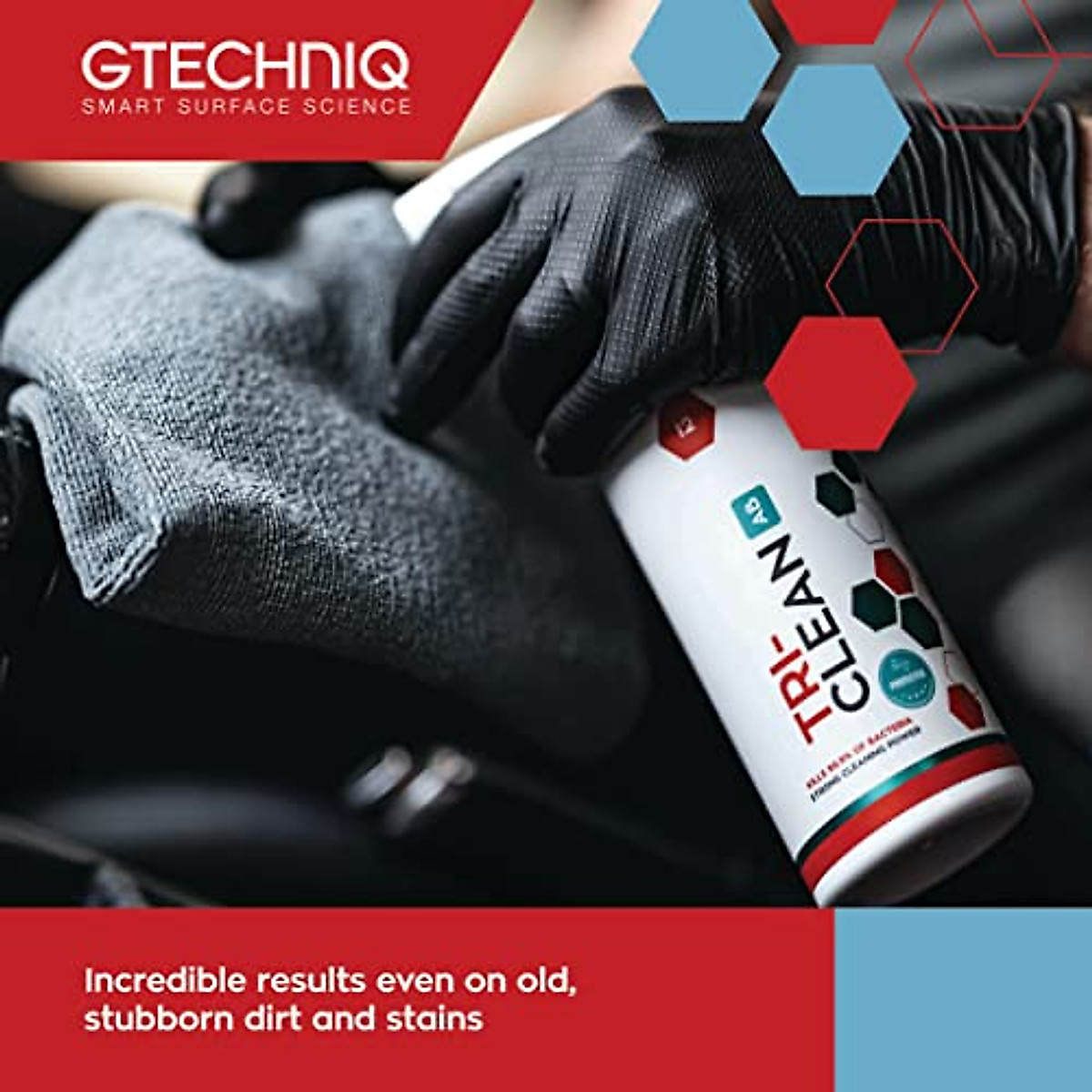 Gtechniq - I2 Tri-Clean - All-Surface Automotive Interior Odor Absorber; Ensure Surfaces Remain Fresh; Remove Dirt Attracting Residues; Safe on Leather, Dash, Carpets, Upholstery (500 milliliters)