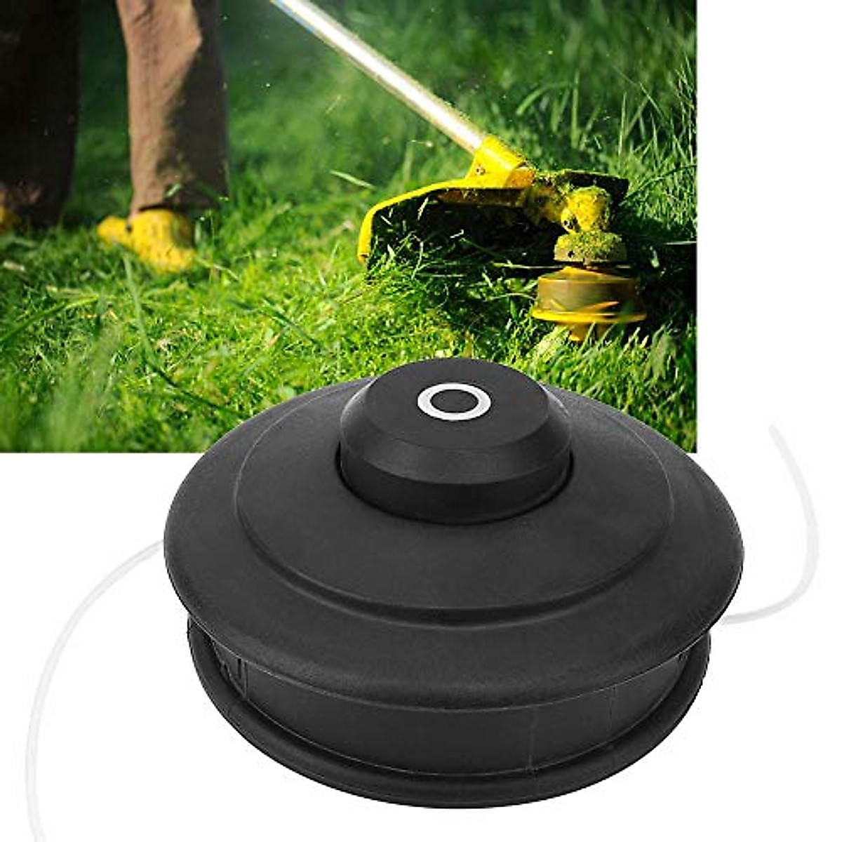 Brush Cutter Trimmer Head, WearResistant Curved Shaft Bump Strimmer Trimmer Head, Gardening Tool Durable Mower Trimmer Head, Grass For Lawn Mower Home Garden