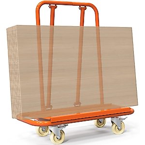 YINTATECH 3000lbs Drywall Cart Dolly, Heavy Duty Drywall Sheet Cart with 4 Swivel Wheels, Orange