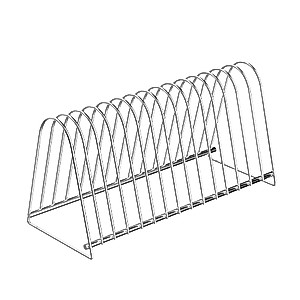 WEWU ROUNDS Vinyl Record Stand Storage Holder for 12" LP 7" EP Vinyl Records Drying Table Record Stand Stainless for 15 pcs Records