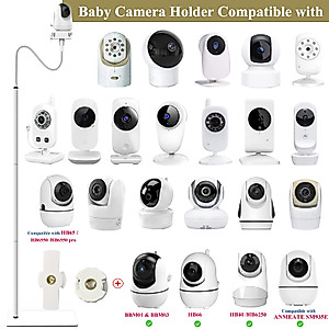 Baby Monitor Mount Floor Stand Holder Compactible with Infant Optics DXR-8 Pro,Nanit Pro,Vetch,eufy,Momcozy BM01,HelloBaby HB6550/66/248,UKSUP,ANMEATE SM935E,Arlo,VAVA,Baby Monitor with a Screw Hole