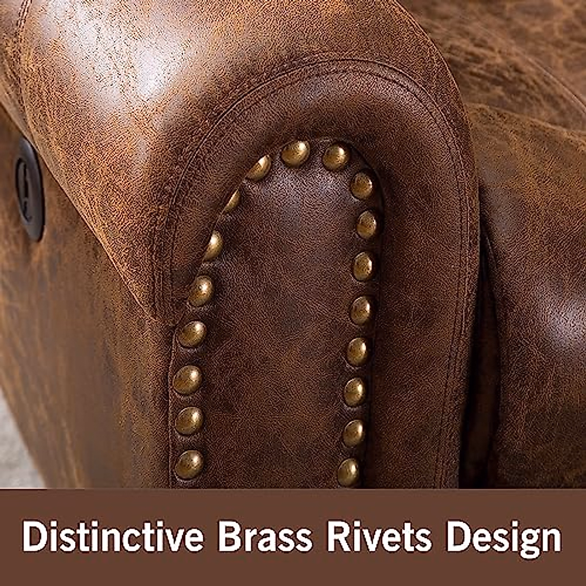 Phoenix Home Classic Power Chair Recliner, Nut Brown