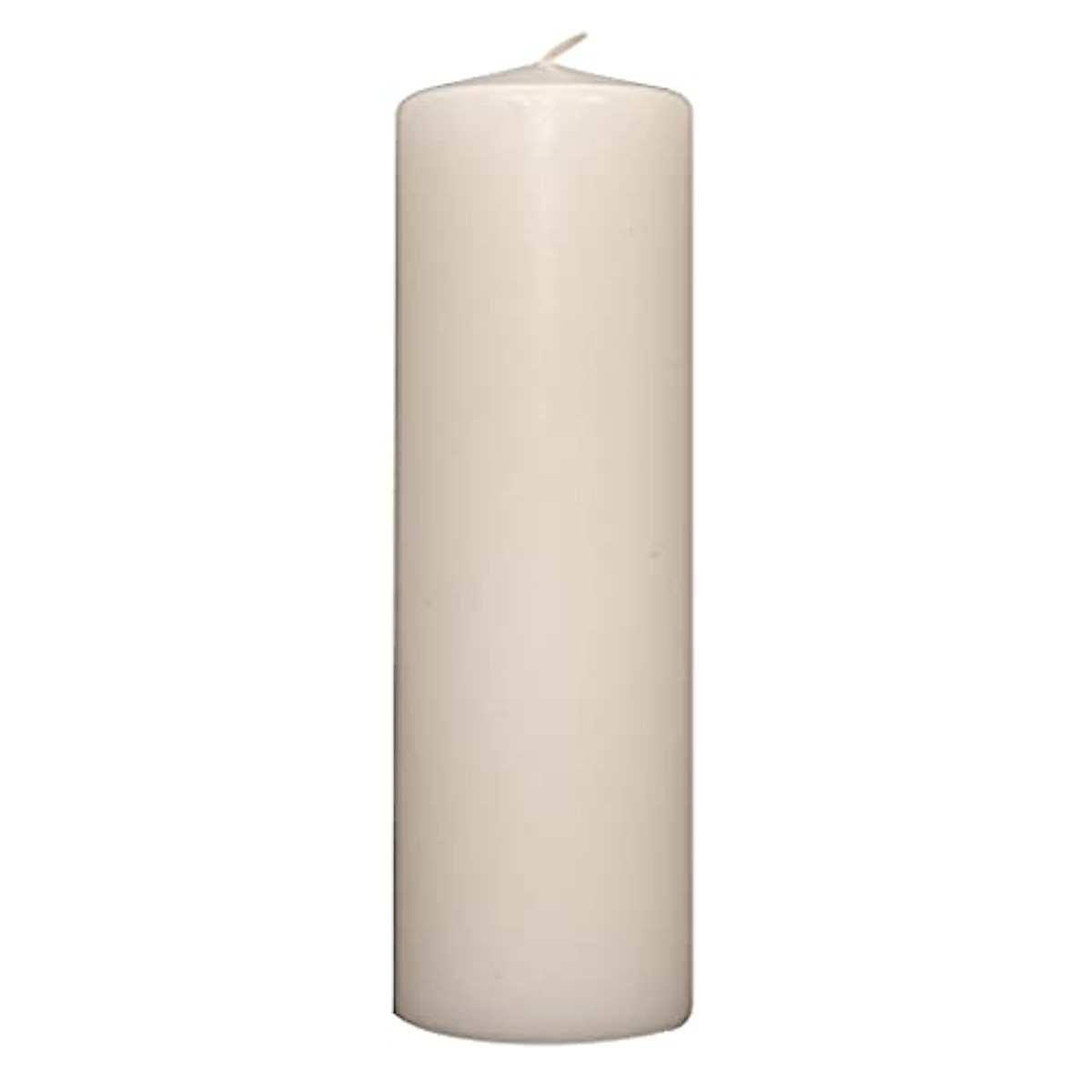 Hanna's Unscented Pillar Candle, 3X9-Inches, White