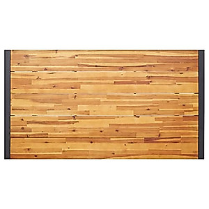 Walnut 5 Piece Garden Dining Set Outdoor Patio Resin Wickerwork Chairs and Wooden Table