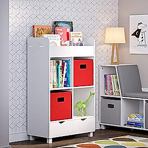 RiverRidge 2 Pc Storage, Red Folding Bin, 2 Piece