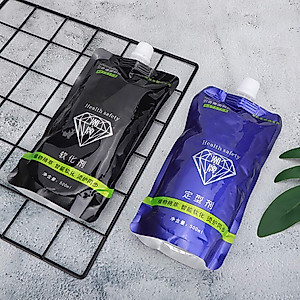 Hair Straightening Cream, 2pcs x 500ml Moisturist Hair Straightener Set Softener Professional Hair Care Cream for Salon and Home(#2)