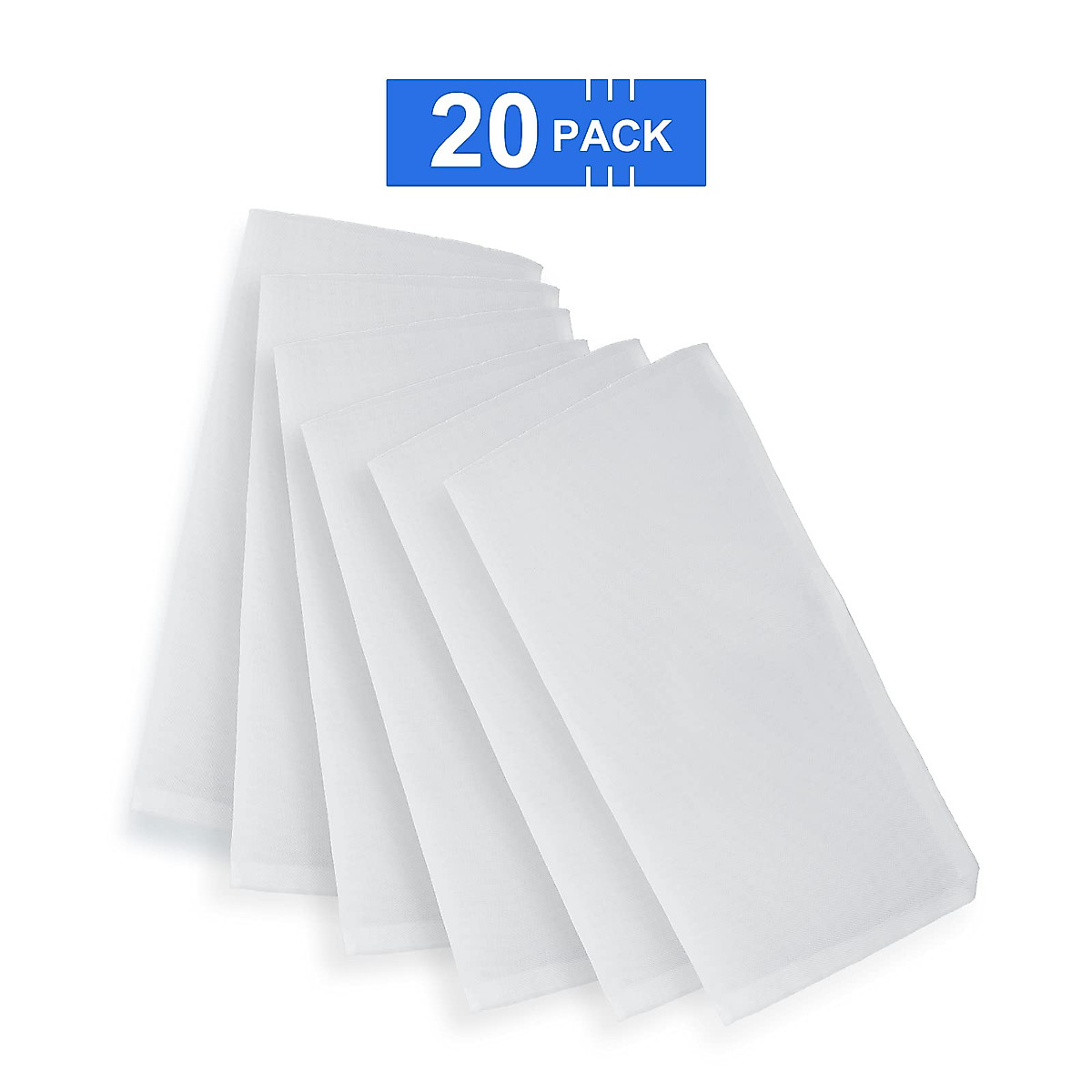 Rzam 37 Micron Rosin Press Bags | 2" x 4" | 20 Pack | Food Grade Nylon | Dye-free | Heat Resistant & Super Durable | Pre-flipped Rosin Bags | Micron Bags for Rosin Press