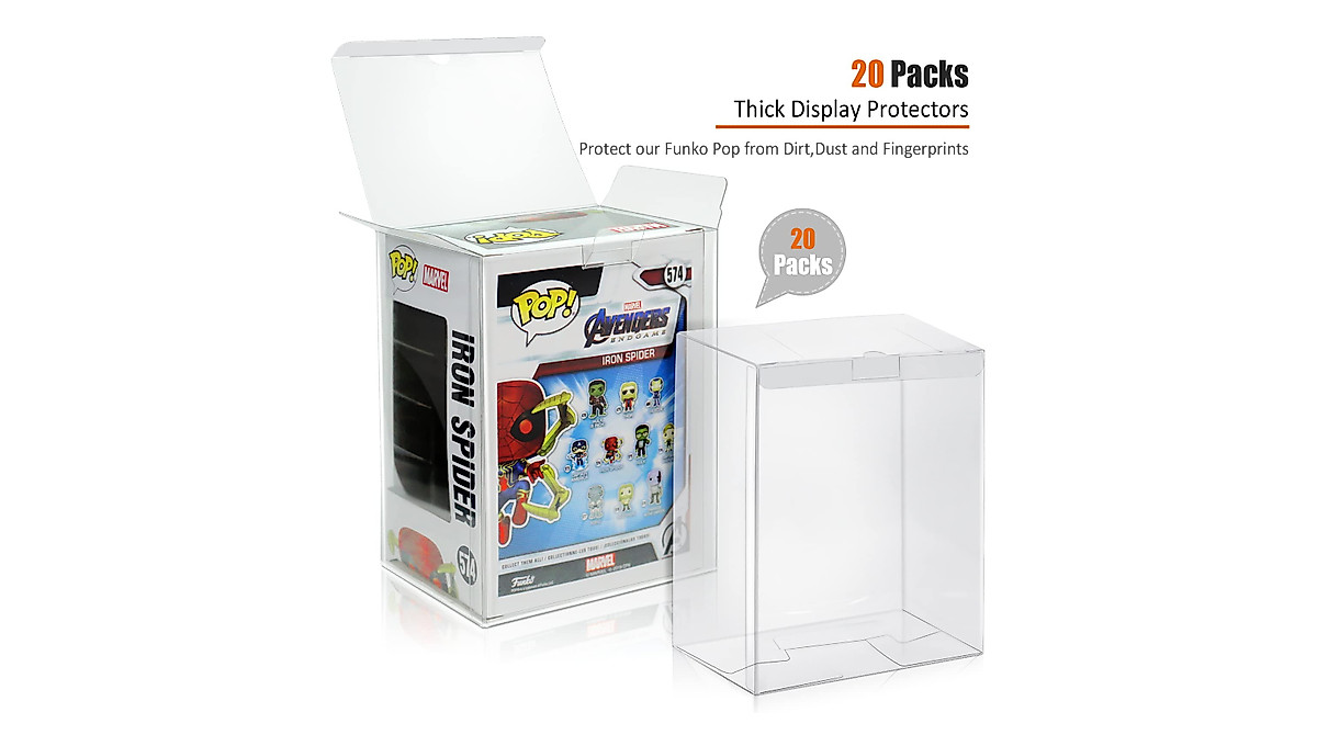 Funko Pop Protector for 4 inch Pop, 20 Packs 0.4mm Thick Funko- Pop ...