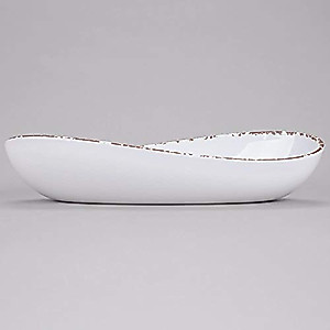 G.E.T. B-65-TC Large Oval Melamine Serving Bowl, 2 Quart, Tuscan