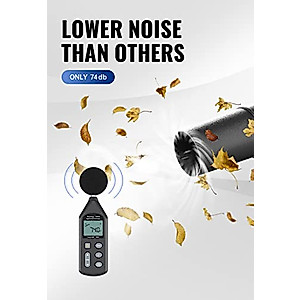 WILD BADGER POWER Leaf Blower Backpack,43cc Gas Powered Cordless 2-Cycle Engine for Lawn Care, 650CFM 152MPH Strong Air Flow for Leaf, Sand, Gravel and Snow,Light Weight 17.4 lbs