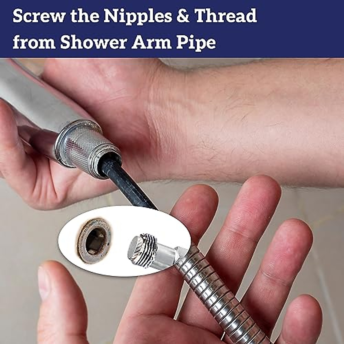 THINKPRO 1.5" Tub Drain Extractor, 6PCS Pipe Nipple Extractor, Remove the Old, Broken, Stubborn, Rusted Drain Tub Bathtub Stopper, Strong Grab Plumbing Tools with Solid Storage Case