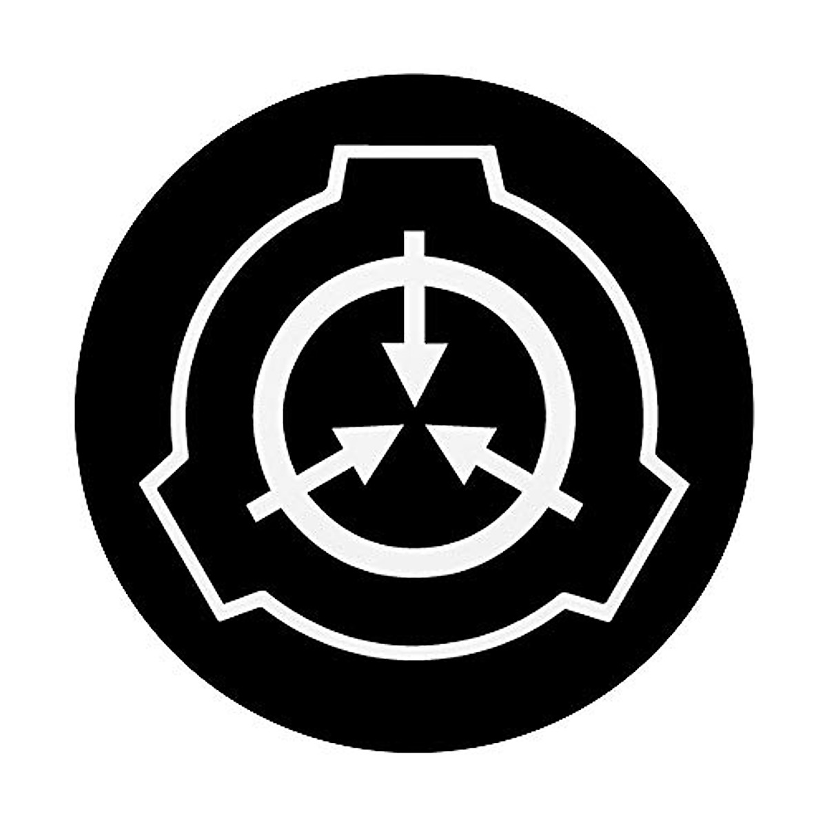 SCP Foundation Logo Front and Back Print PopSockets PopGrip: Swappable Grip for Phones & Tablets