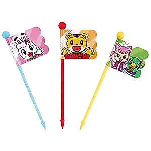 Skater LKP4-A Lunch Picks, Pack of 9, Shimajiro, 22