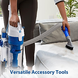 Vacmaster Upright Vacuum Cleaner Power Suction Bagless Vacuum Cleaner Portable Floor Cleaner with 20ft Cord & 13” Cleaning Path for Carpet, Hard Floor and Pet Hair