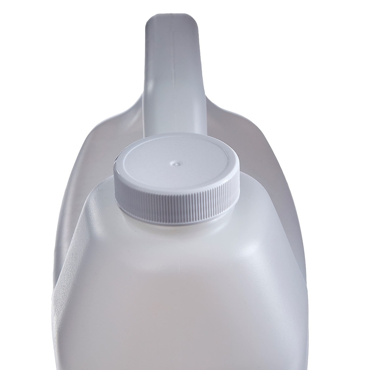 Hudson Exchange 1 Gallon F-Style Plastic Jug with Cap, HDPE, Natural, 6 Pack