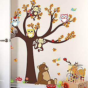 Decorstyle Giant Wall Decals for Kids Rooms, Nursery Peel & Stick, Large Removable Vinyl Wall Stickers. Premium, Eco-Friendly, Bring Your Walls to Life! (Jungle Wild Animal)