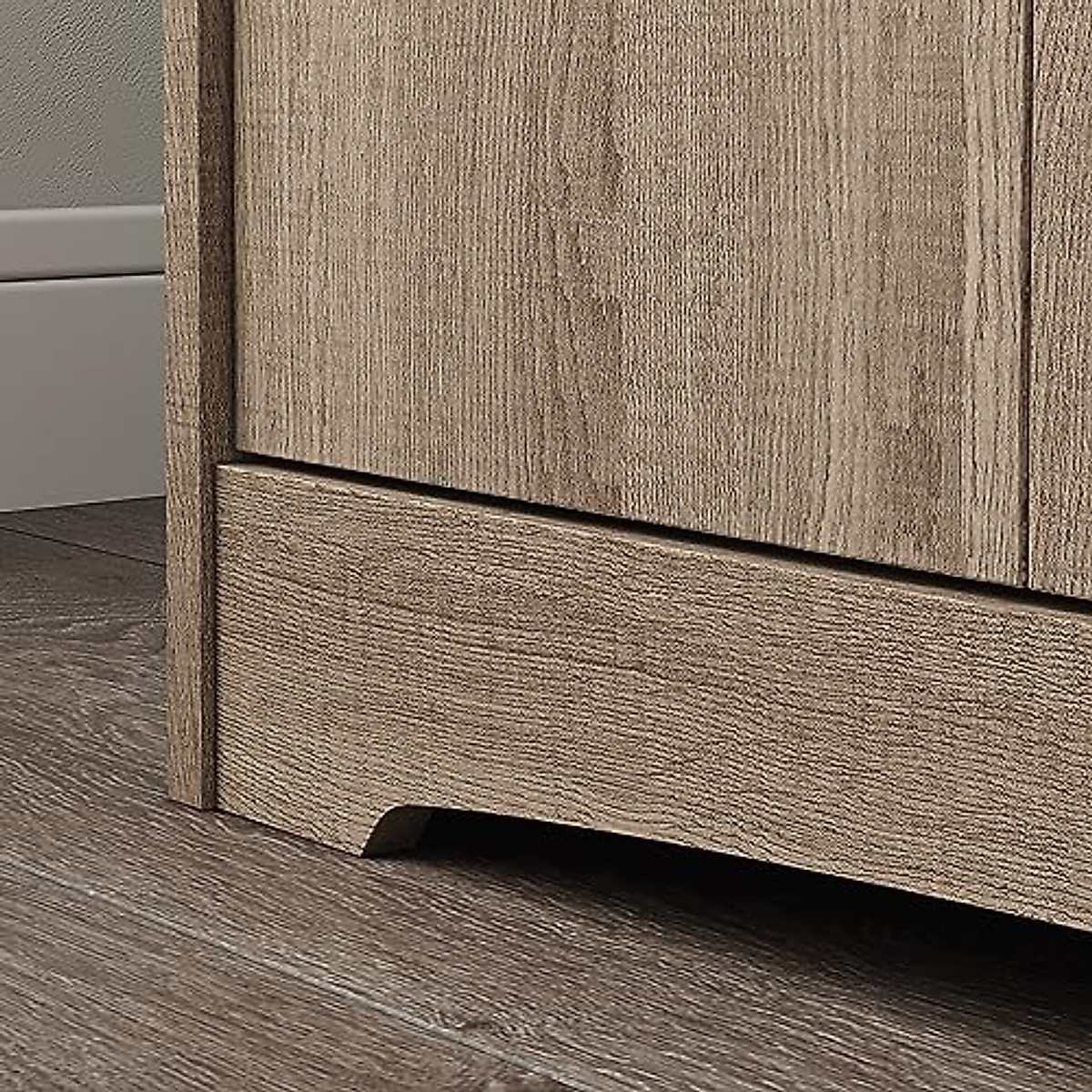 Sauder Beginnings 3-Drawer Dresser Finish Summer Oak, L: 45.0" x W: 15.75" x H: 29.92", Brown Beige Gray Black