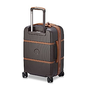 DELSEY Paris Chatelet Hardside 2.0 Luggage with Spinner Wheels, Chocolate Brown, Carry-on 19 Inch