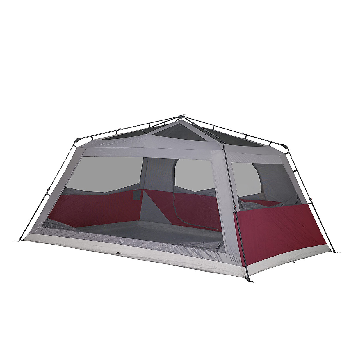 Kings River Instant Cabin Tent, 8 Person, Merlot