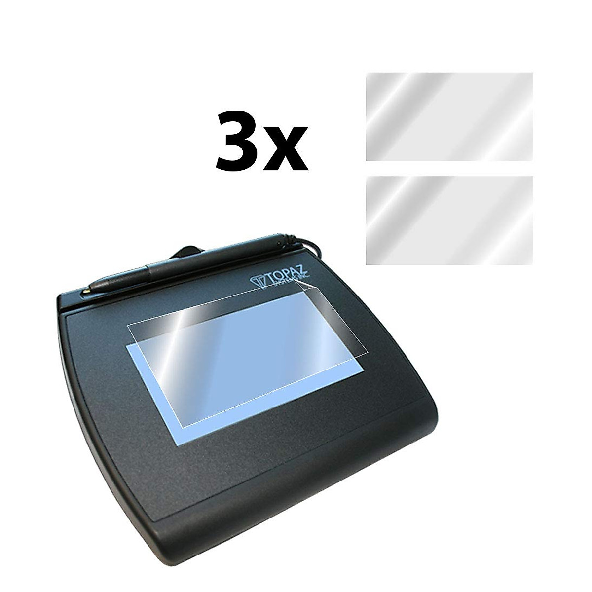 IPG for Topaz Signature Pads Screen Protector SigLite 755 Series T-LBK 755/T-LBK755SE-BHSB-R/T-LBK755-BHSB-R/T-LBK755SE-BBSB-R/T-LB 3 Units Screen Protection