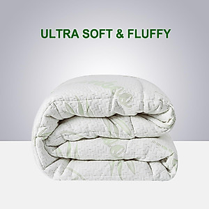 JJDANFILL Cooling Mattress Pad Full Size, Quilted Fitted Mattress Protector with 8-16” Inches Deep Pocket, Ultra Soft Breathable, Noiseless and Machine Washable.