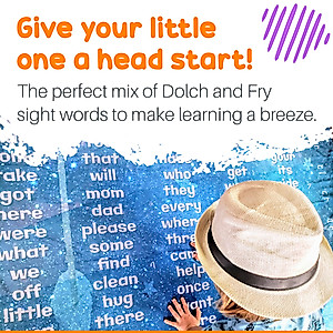 Birdy Boutique - Double Sided Learning Blanket® - Sight Words (Dolch & Fry List) Teach Over 150 Words - Cozy Soft Minky - Great for Early Readers, Homeschoolers, PreK, Kindergarten - 50" X 60"