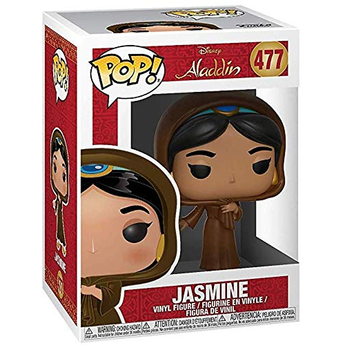 POP Disney: Aladdin - Jasmine in Disguise Funko Vinyl Figure (Bundled with Compatible Box Protector Case)