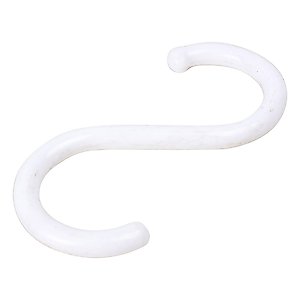 uxcell Plastic S Shape Hooks Hangers Clasp for Home Organization 5PCS