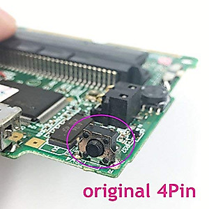 2 x L R Shoulder Trigger Buttons Switch 4Pin Left Right Button Part for GBA SP Gameboy Advance SP Replacement