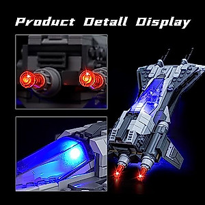 Bourvill LED Lights Kit for Lego Star Wars Pirate Snub Fighter 75346 - Lights Set Compatible with Lego 75346 Set -Classic Version (Lights Kit Without Model)