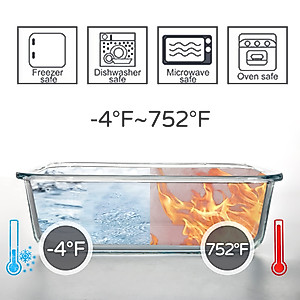 HAKEEMI Glass Meal Prep Containers 10 Pack, Glass Food Storage Containers with Snap Locking Lids Airtight Built in Air Vents, Glass Containers for Lunch, Microwave/Dishwasher Safe, Pink