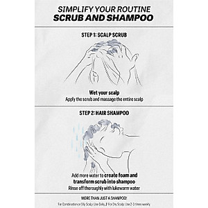 BEIGIC Volumizing Shampooing Scrub – Korean Haircare Vegan Scalp Exfoliator & Shampoo w/Sacha Inchi Oil & Sea Salt for Buildup, Flakes, Clarifying Itchy Scalp (8.81 Oz)