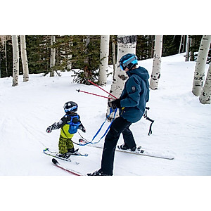 skiguard Ski Harness Trainer for Kids: Helping Toddler Learn to Ski with Support, Kids Ski Harness with Back Gripper Handle and Long Ski Leash, Child Ski Harness with Backpack for Age 2¡§C8