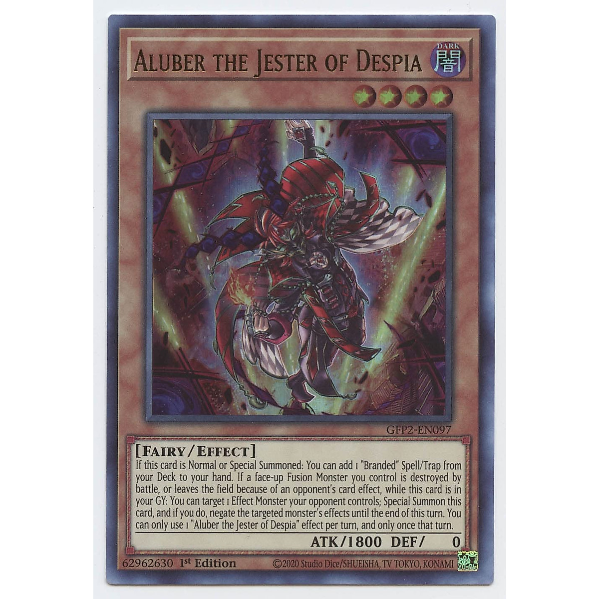 Aluber The Jester of Despia - GFP2-EN097 - Ultra Rare - 1st Edition