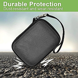 Digital Camera Case Compatible with VAHOIALD FHD 1080P/ for CAMKORY Digital Point and Shoot/for KODAK PIXPRO FZ45-BK 16MP Vlogging/for IWEUKJLO/for Nsoela, Holder for SD Card More- Black (Box Only)