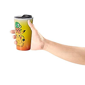 Pokémon XY Series Travel Mug | Pikachu, Dedenne, & Squishy | Perfect For Fans Of The Pokémon Series | Holds 16 Ounces
