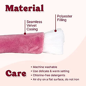 SOJITEK 2.2 LBS of Super Soft Velvet Bulky Yarn for Hand Knitting Blanket, Pillows, Handbag, DIY, Dark Pink, 36 Yards, Arm Knitting Yarn for Chunky Braided Knot Throw Blanket, Weave Craft Crochet