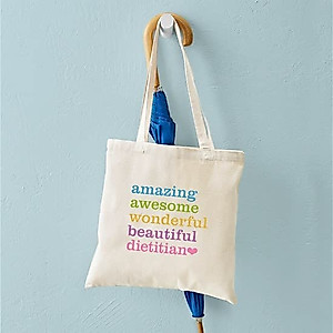 CafePress Amazing Awesome Wonderful Natural Canvas Tote Bag, Reusable Shopping Bag