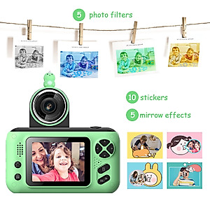 Kids Camera,Christmas Birthday Gifts for Boys and Girls Age 3-9,Camera for Kids Digital Video Cameras for Toddler Portable Toy with 32GB SD Card