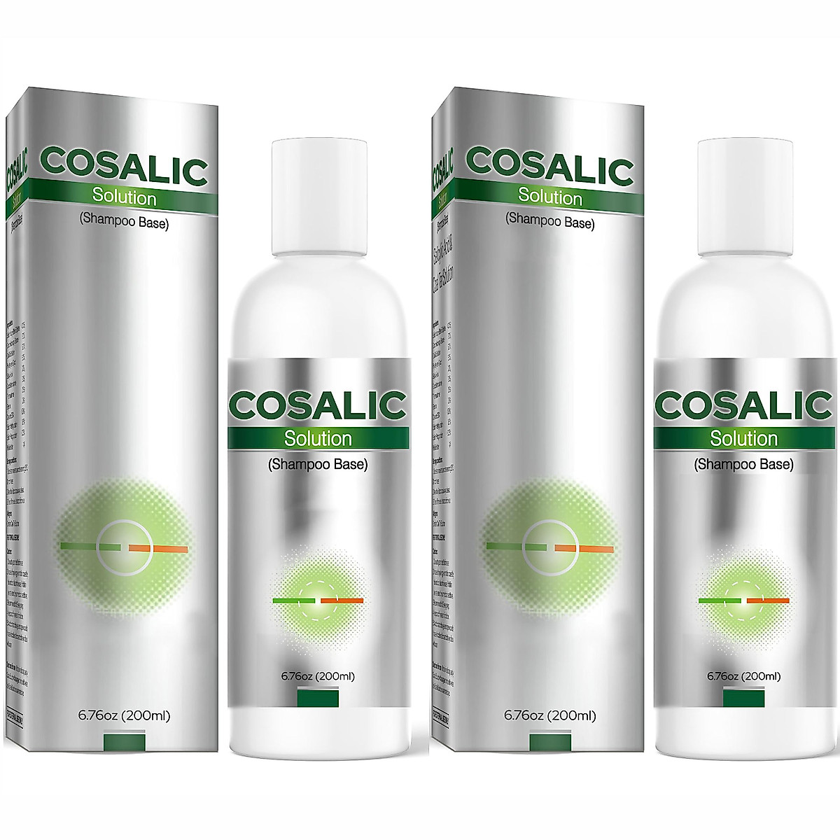 Cosalic Coal Tar and Salicylic Acid Solution Dandruff Free Shampoo with Salicylic Acid for Dry Scalp, Itch Relief, Psoriasis & Seborrheic Dermatitis - 6.8 Fl Oz(Pack of 2)