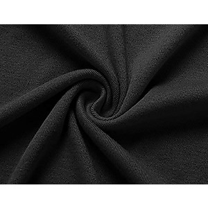 Beauhuty Men Slim Fit Lightweight Long Sleeve Pullover Top Turtleneck T-Shirt (Black,XL)