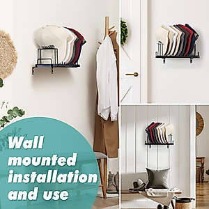 Hat Organizer,Metal Baseball Cap Hat Rack For Wall, Baseball Cap Display And Storage Rack Hat Rack， Tabletop Hat Racks For Baseball Caps For Bedroom, Closet, Dresser, Entrance (Black-2Pack)